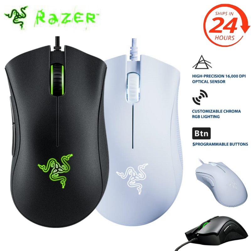 Chuột Chơi Game 24 Ship-razer elite Có Dây 5 Nút Bấm 10000dpi | Shopee ...