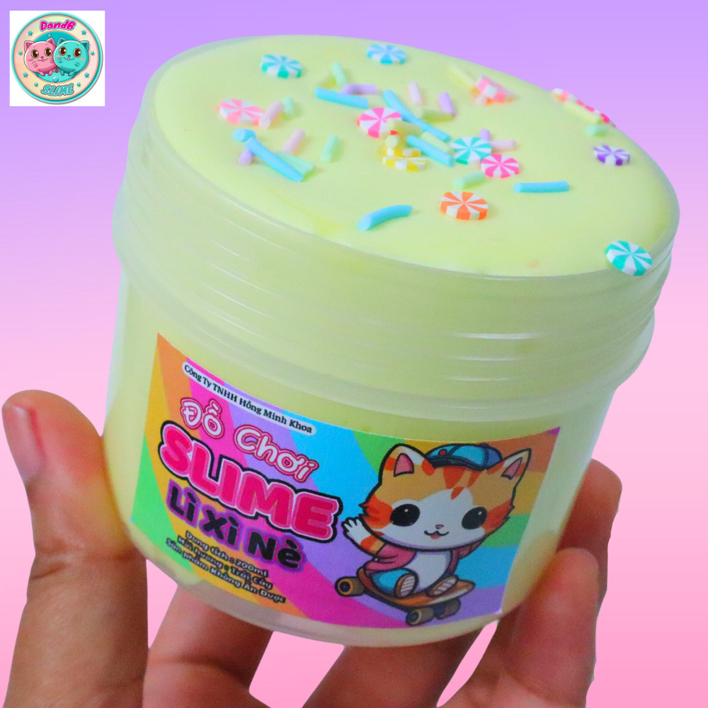 Slime Bơ Lì Xì Nè Hộp 200ml Hũ Nhựa Mỹ Hàng Cao Cấp - 5 Màu Pastel Có ...