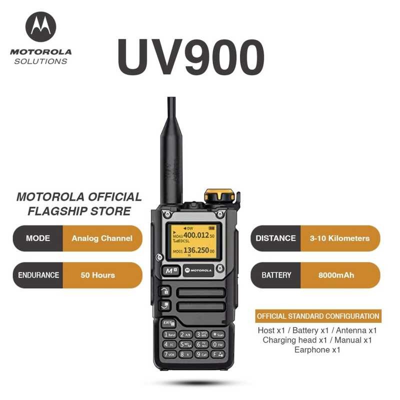Motorola Two Way Walkie Talkie Uv900 Walkie Talkie Tầm Xa 10Km Type-C ...