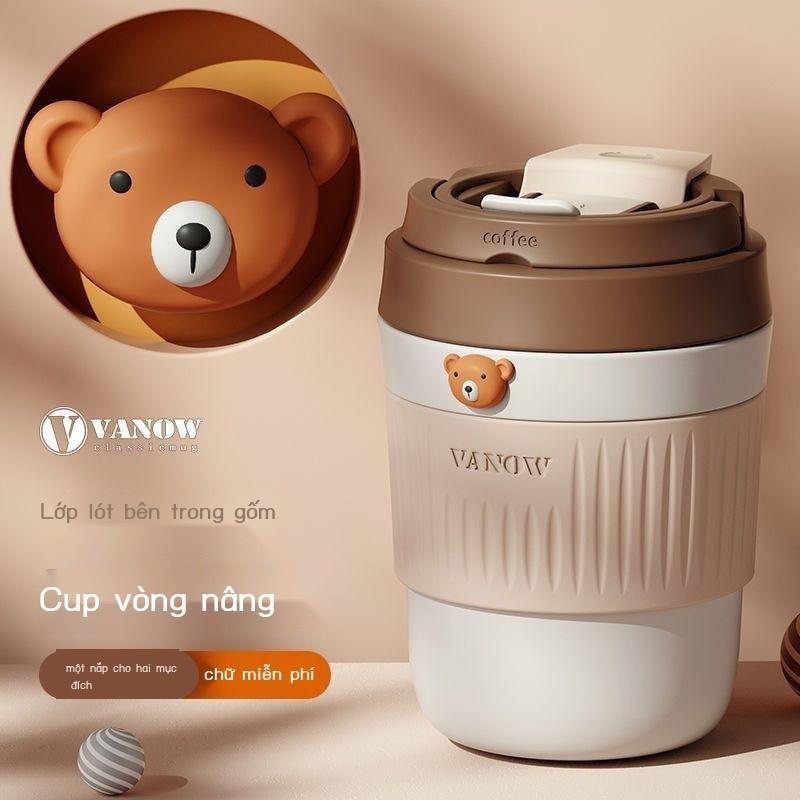 (Mới về) Vanow Cốc cách nhiệt cho cô gái, cốc cà phê di động ins Bình ...