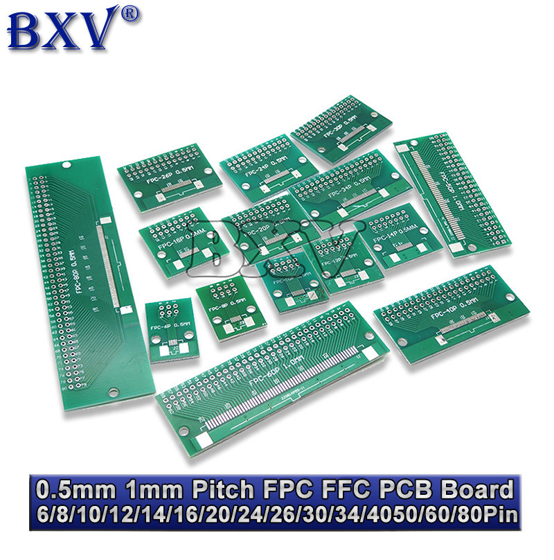 5 Chiếc FPC FFC 0.5 Mm 1 Mm Pitch PCB Board 6 8 10 12 20 40 50 Pin Đến ...