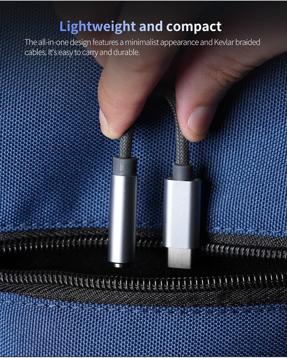 KZ AM01 Type-C đến 3.5mm Audio Adapter 32bit/384kHz Hi-Fi DAC+IC Amplifier Dual Chip Tai nghe ...