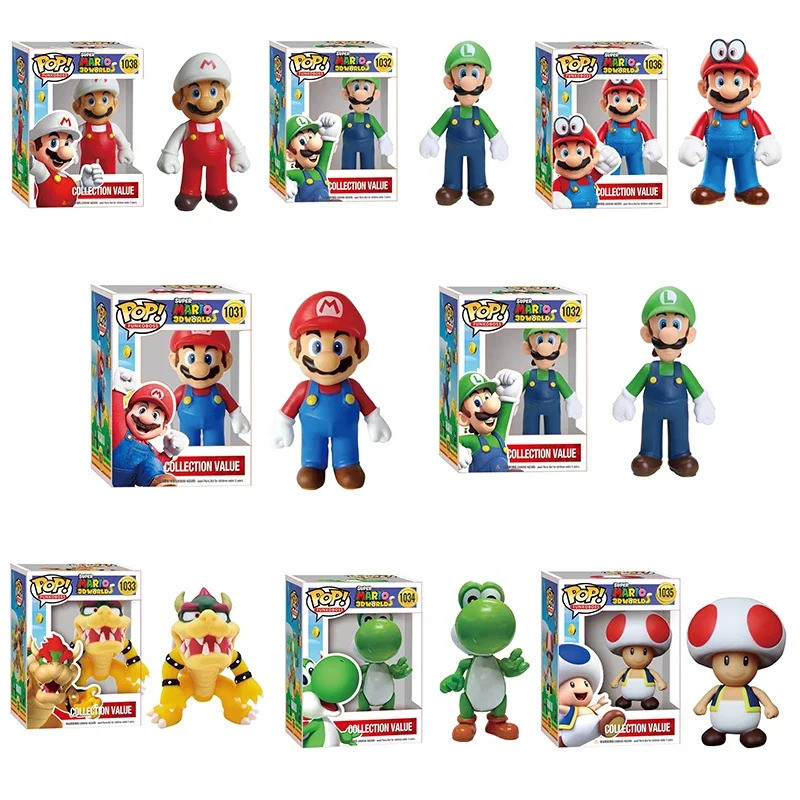 Funko- Super Mario Bros. nhân vật hoạt hình đồ chơi cho trẻ em, mô hình ...