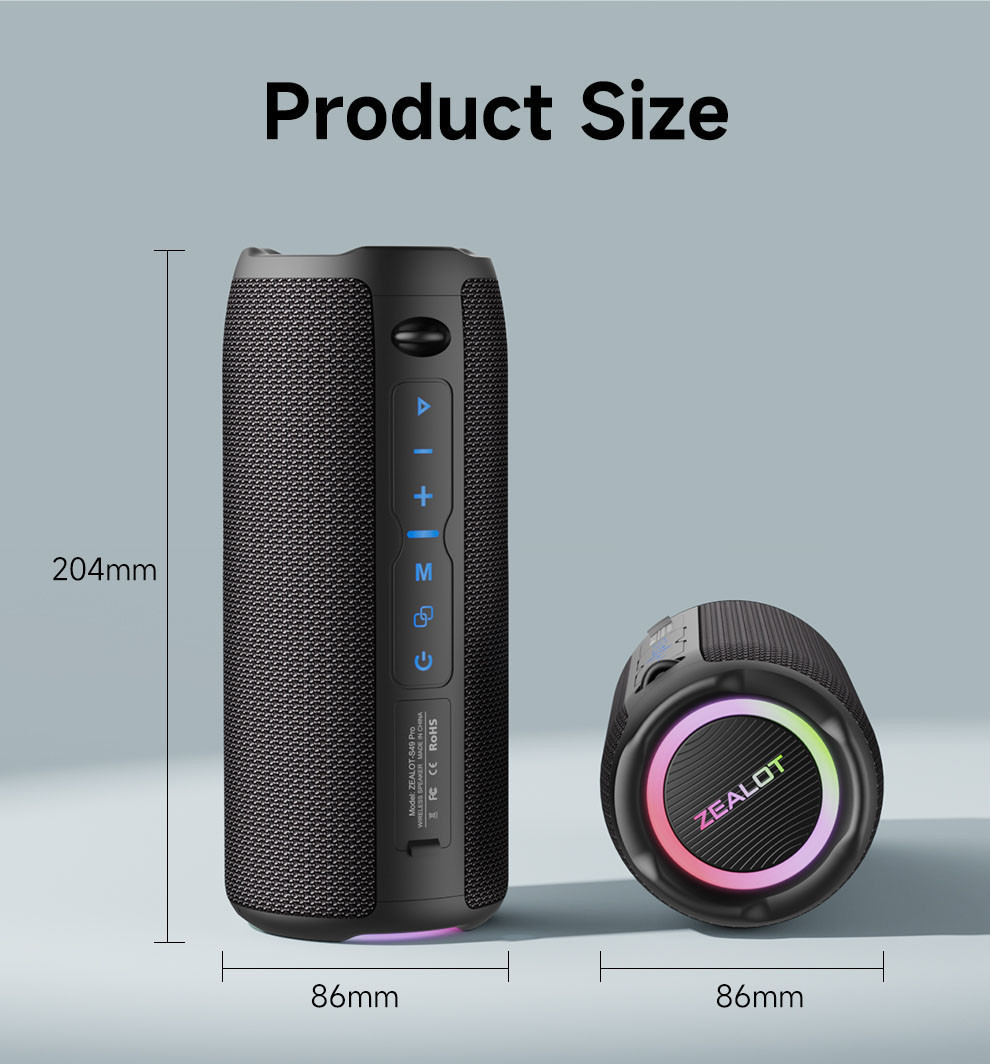 Zealot S49 Pro 20W Loa Bluetooth Soundbar không dâyTWS Di động Super ...