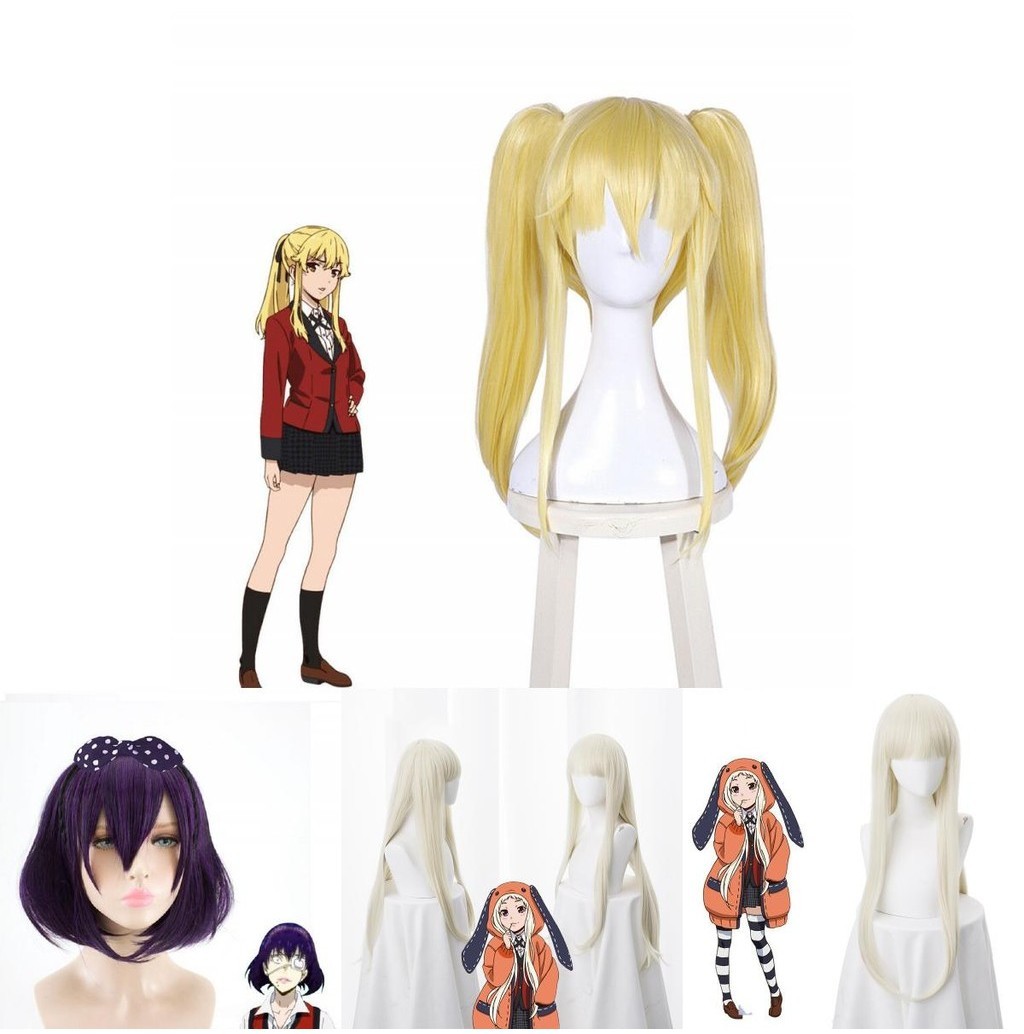 Jabami Yumeko Kakegurui Meari Kirari Yumemi Runa Dài Cosplay Tóc Giả ...