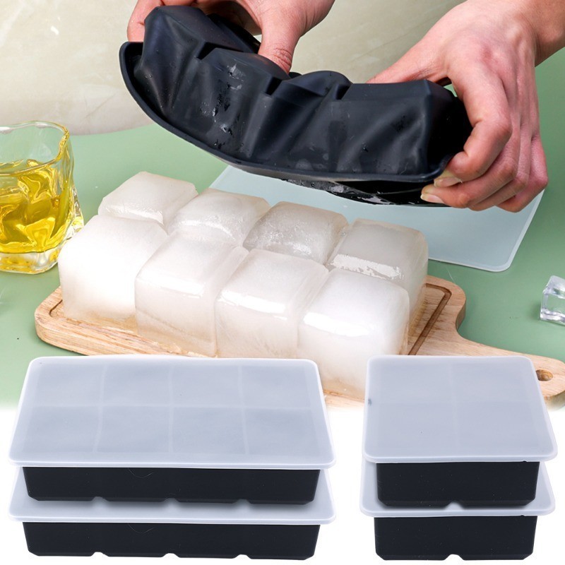 Dễ Dàng Giảm Silicon Đá Khuôn Hình Vuông Làm Đá Khay Cho Whisky ...
