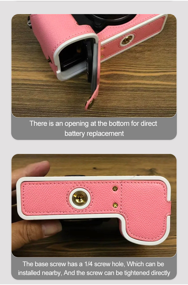 Túi Đế Máy Ảnh Cho Fuji XS20 XS10 Mirrorless Camera Bao Da PU Cảm Giác Thô Fuji XT50 XS-20 XS-10 ...