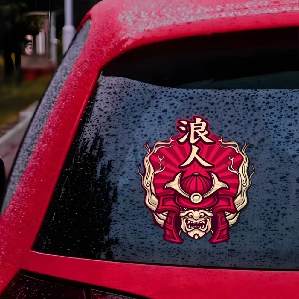 Jdm Sticker Samurai Soul Motorcycle Sticker Nhật Bản Oni Samurai Car ...