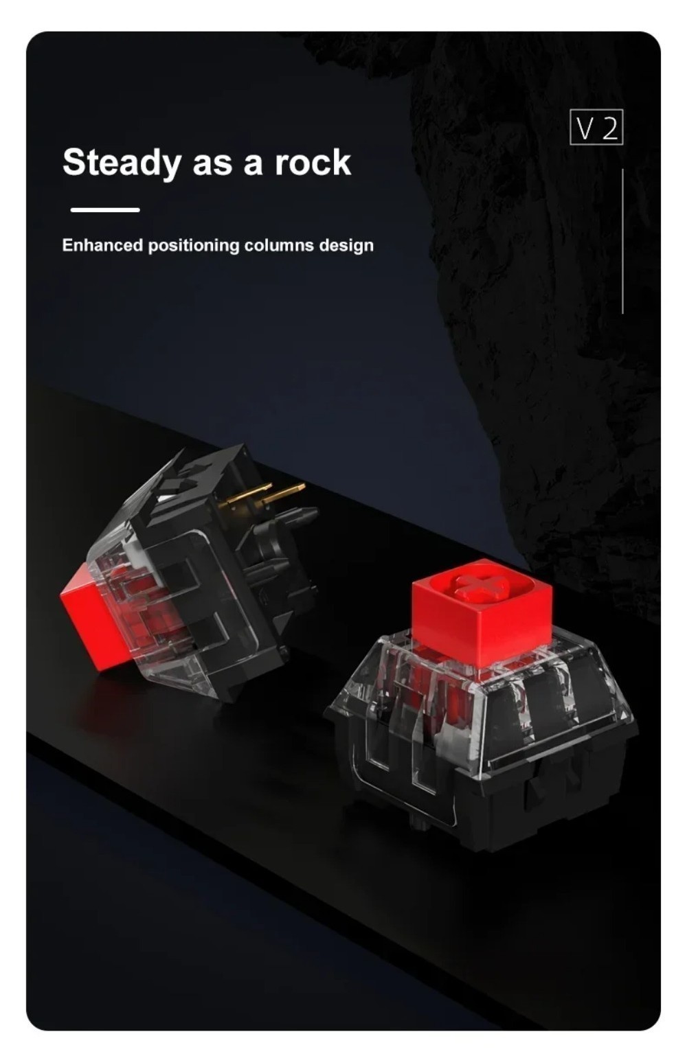 Kailh Box White/Brown/Red V2 Mechanical Keyboard Switch Trắng / Nâu ...