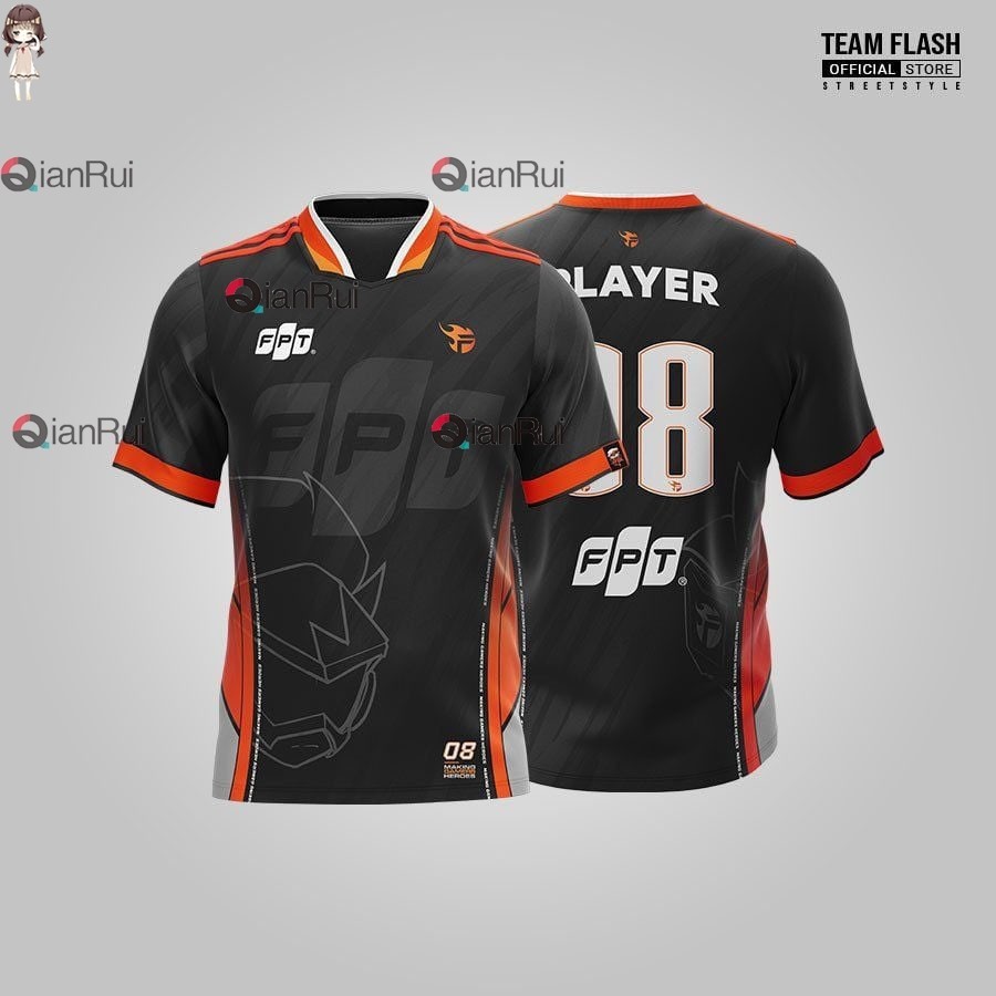 Áo đấu chính thức của Team Flash 2024 (Tên + Số miễn phí) | Shopee Việt Nam