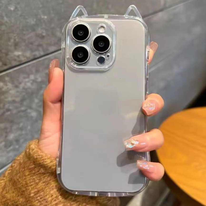 Tai mèo mới (Bánh mì hình tai mèo hấp) Vỏ mềm trong suốt chống sốc đơn ...