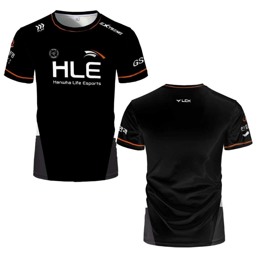 2024 LCK Mùa Xuân HLE Team Jersey Màu Đen Đồng Phục Quần Áo Cho Nam Áo ...
