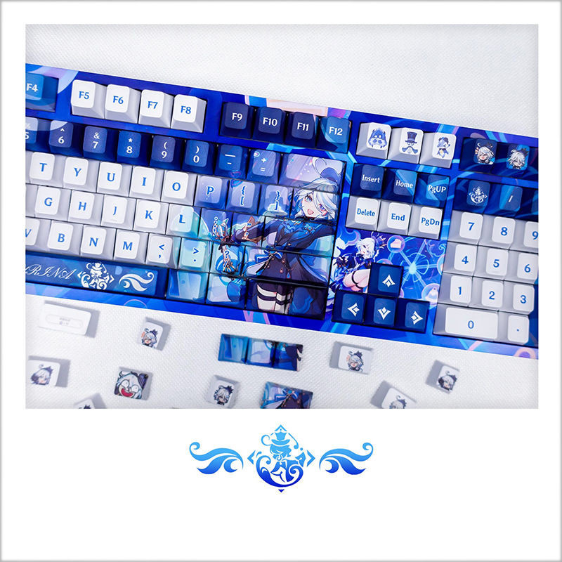 Genshin Impact Furina Focalors Keycap Cherry Profile PBT Bàn phím cơ ...