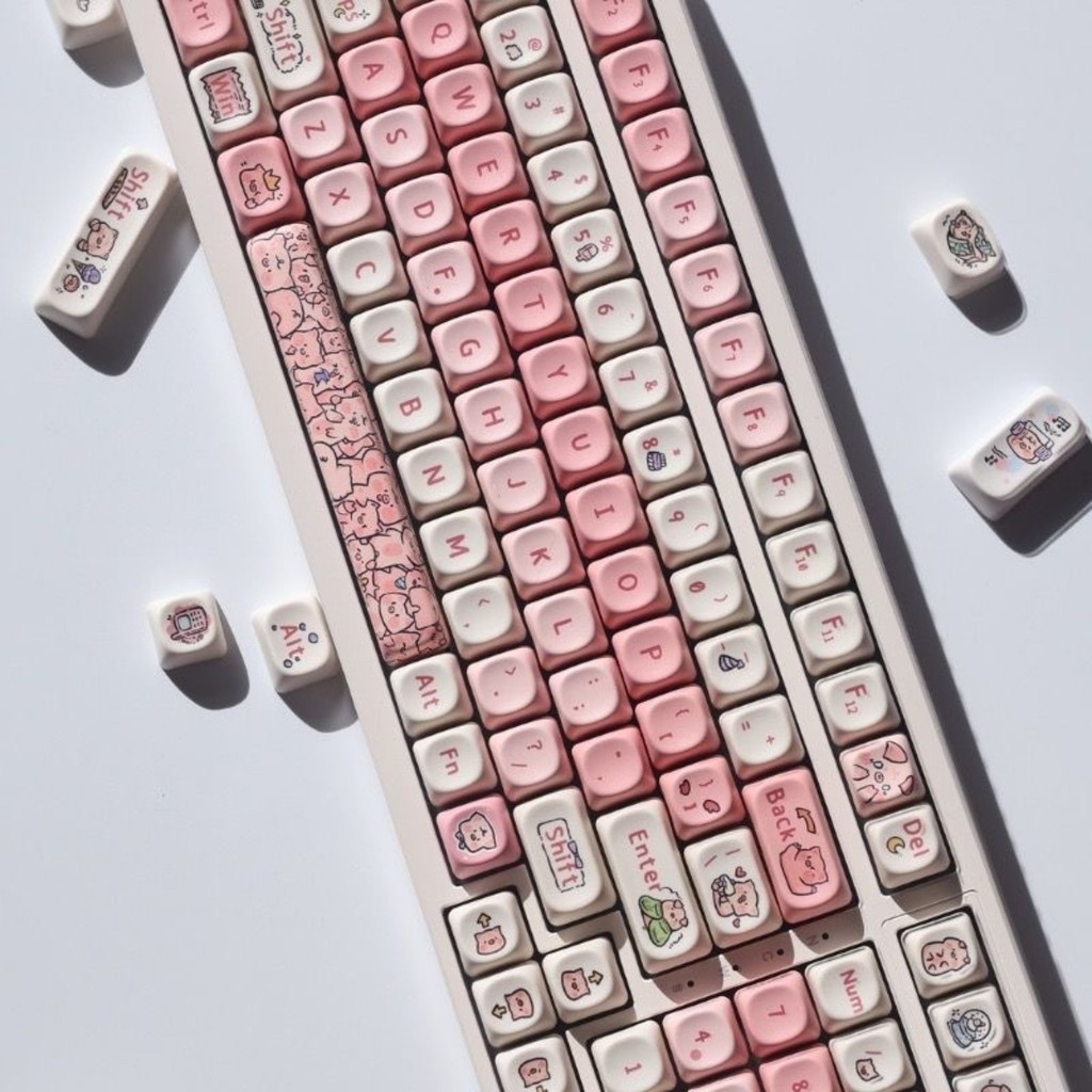 Pink Mechanical Keyboard Key Cap Bàn Phím Cơ Màu Hồng Nắp Chìa Khóa Bàn ...