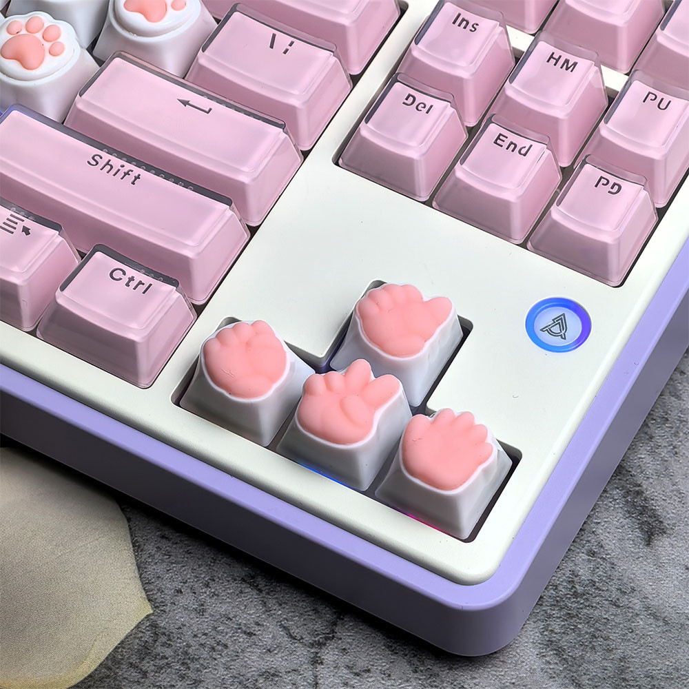 Pink Cat Paw Keycap Bàn Phím Cơ DIY Keycaps Sáng Tạo Hoạt Hình Siêu Dễ ...