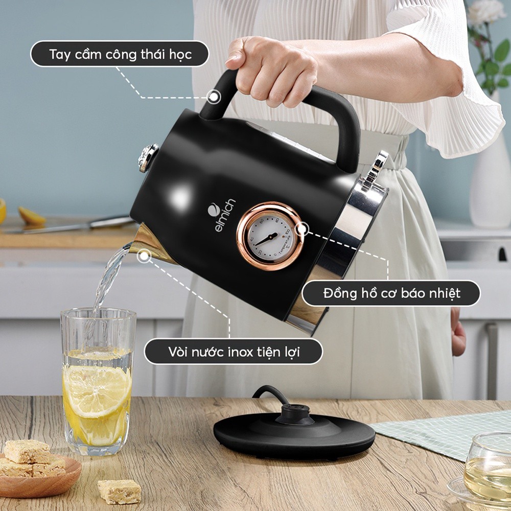 Ấm Đun Nước Siêu Tốc Elmich KEE-1777 1.7L KEE-1775 1L, Hàng Chính Hãng ...