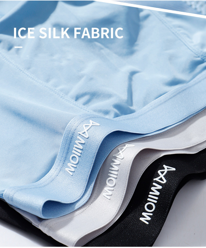 Miiow 3 Băng Lụa Nam Võ Sĩ Nhẹ Thoáng Khí Quần Lót Nam Graphene Kháng Khuẩn Quần Lót Nam Người ...