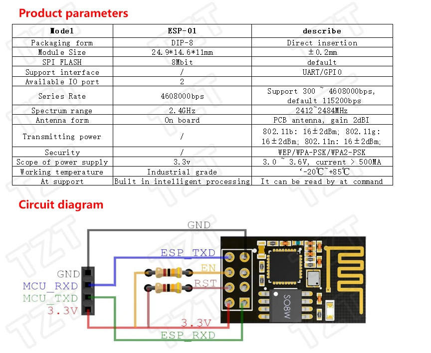 Bộ chuyển đổi lập trình viên ESP01 ESP01S UART GPIO0 ESP-01 / ESP-01S Adaptaterr ESP8266 CH340G ...
