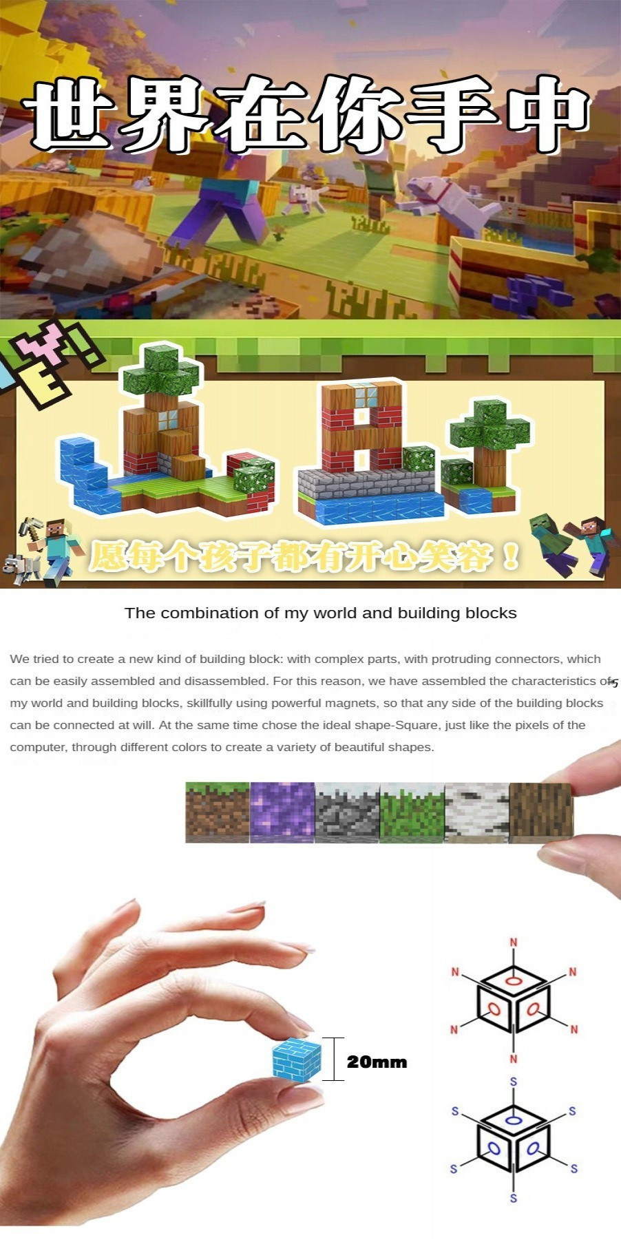 1 Chiếc Minecraft My World Từ CubeDoor Và Giường Khối Xây Dựng DIY Nam ...