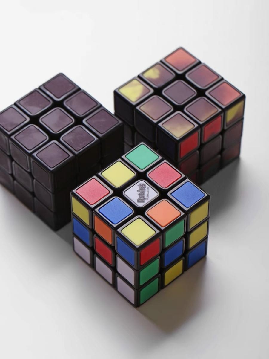 Rubik Rubik Phantom Phantom Nhiệt độ Gradient Màu Rubik 's Cube Phantom 3D Nổi Nhiệt độ Xếp hình ...