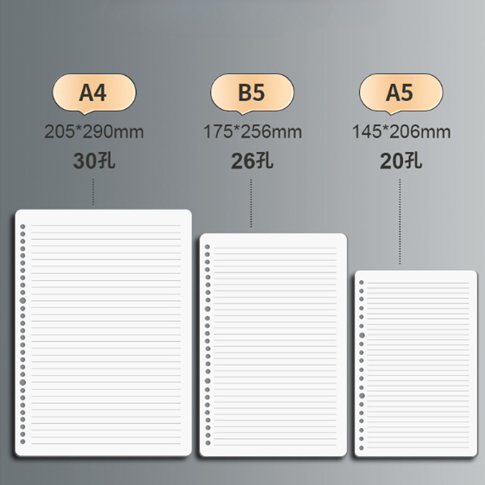 Sổ Còng A4/B5/A5 M&G, Còng Sắt 6/8 Lỗ, Bìa Nhựa Trong Suốt PP Màu Trắng/Đen, Ruột Sổ 60 Tờ 120 ...