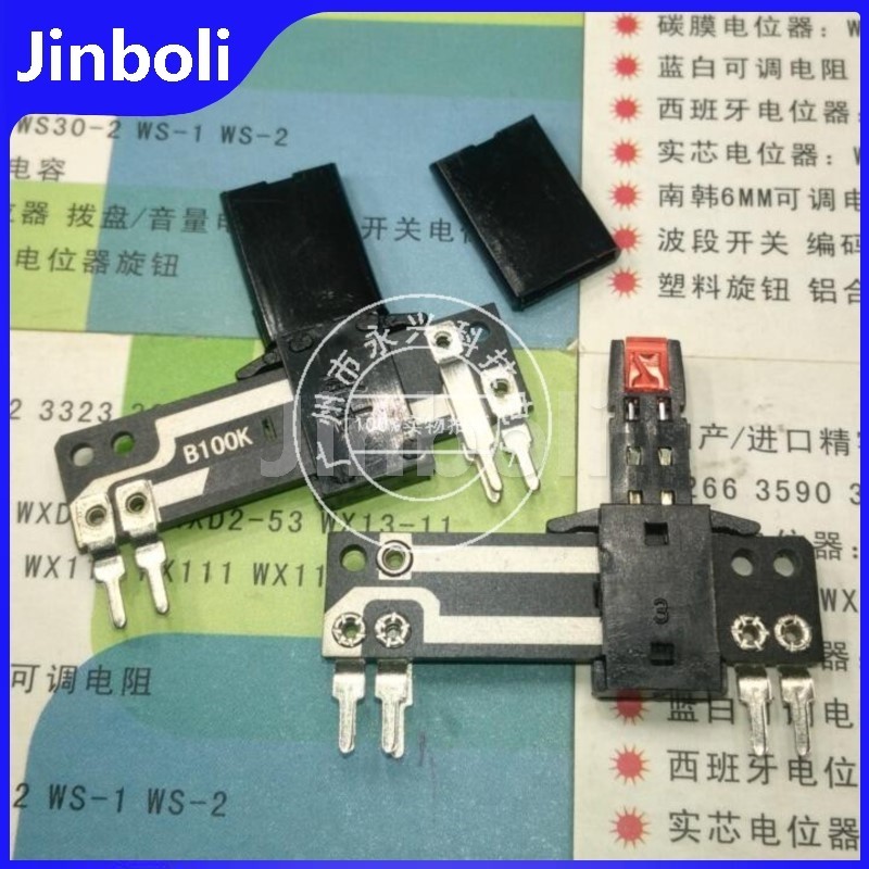 3 Chiếc Thẳng Trượt Điện Áp 35MM 3.5CM Trộn Fader B100K Liên Kết Đơn 5 ...