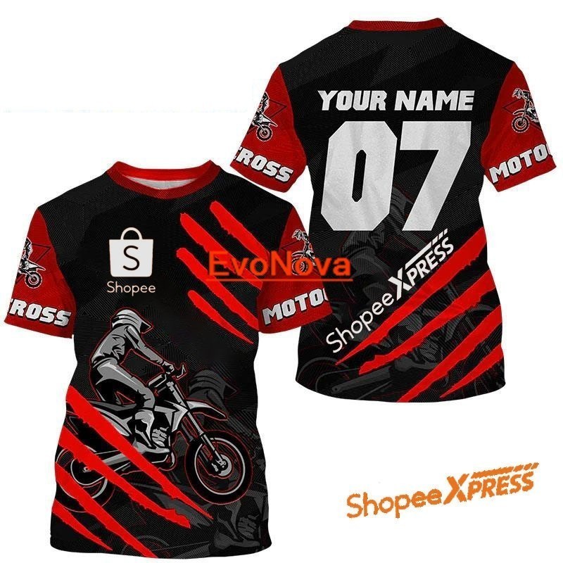 [Tên & Số tùy chỉnh miễn phí] 2024 MOTOCROSS SHOPEE Rider Tay dài ...