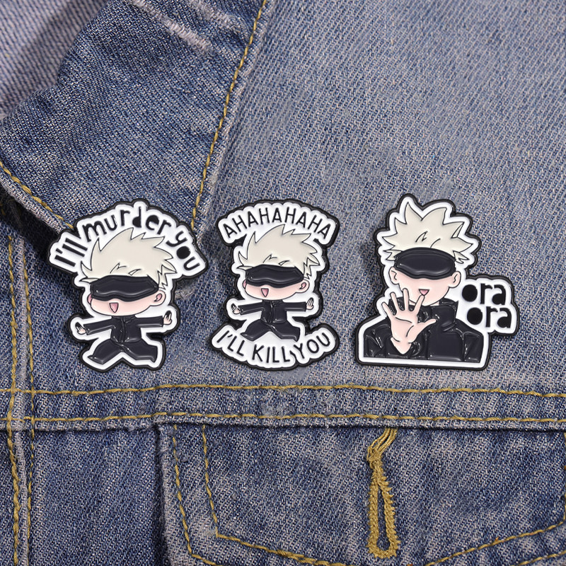 Anime Jujutsu Kaisen Chân Trâm Cài Ngộ nghĩnh Itadori Yuji Gojo Satoru ...