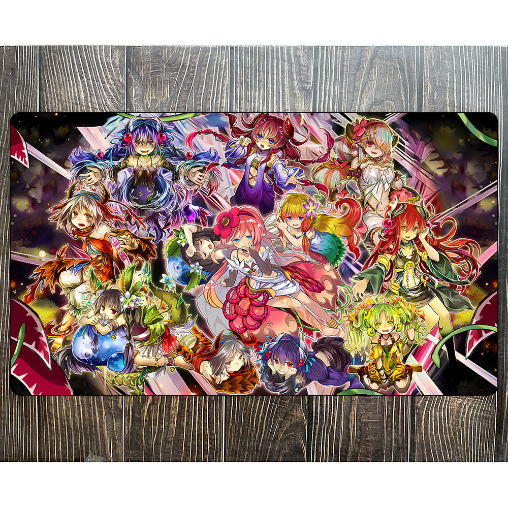 Yu-gi-oh Traptrix Playmat Game Card Pad YGO Play Mat KMC TCG yugioh Mat ...