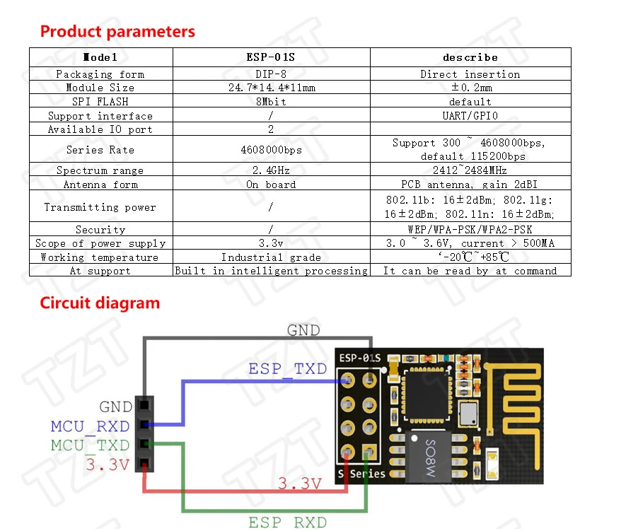 Bộ chuyển đổi lập trình viên ESP01 ESP01S UART GPIO0 ESP-01 / ESP-01S Adaptaterr ESP8266 CH340G ...
