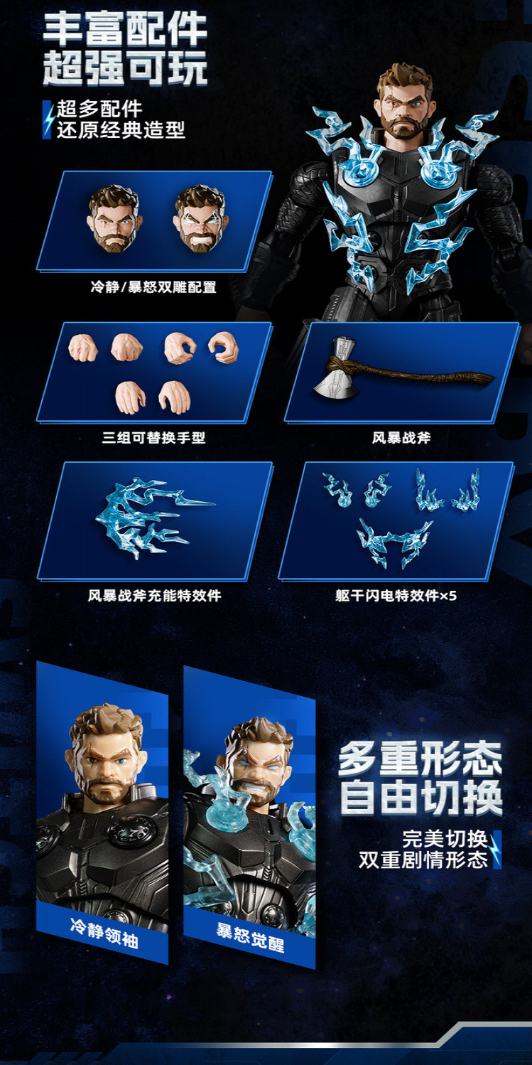 BLOKEES Marvel Heroes Beyond Edition Bộ sưu tập đồ chơi hình Thor Lắp ...