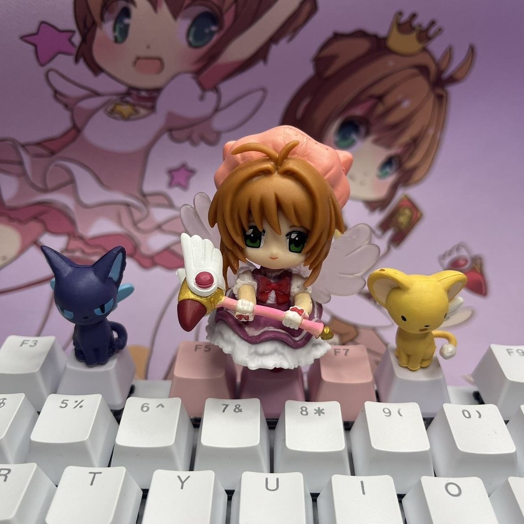Magical Girl Bàn Phím Cơ Keycaps Cá Tính Hoạt Hình Ba Chiều Màu Hồng ...