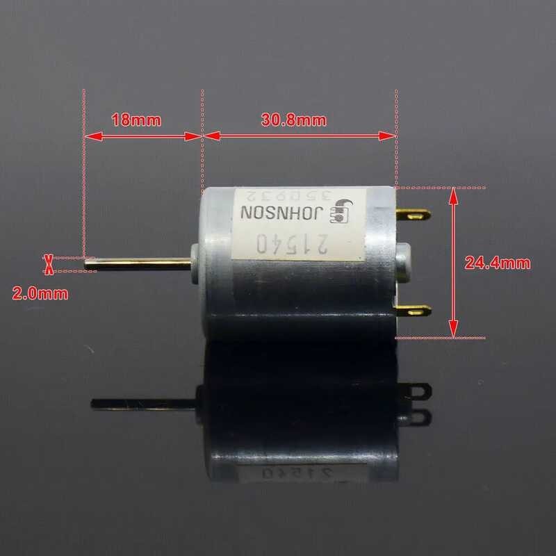 ộng cơ DC 12V~24V Trục dài Johnson 12V 7250RPM Micro 370 RC Motor cho ...