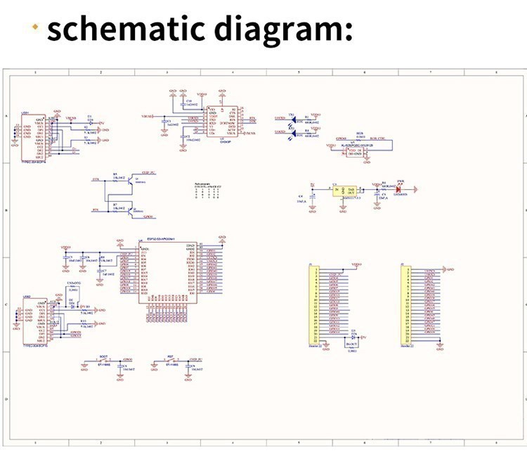 Esp32 / ESP32-C3 / ESP32-S3 WiFi + Bluetooth Internet Bảng phát triển Type-C kép Bảng lõi ESP32 ...