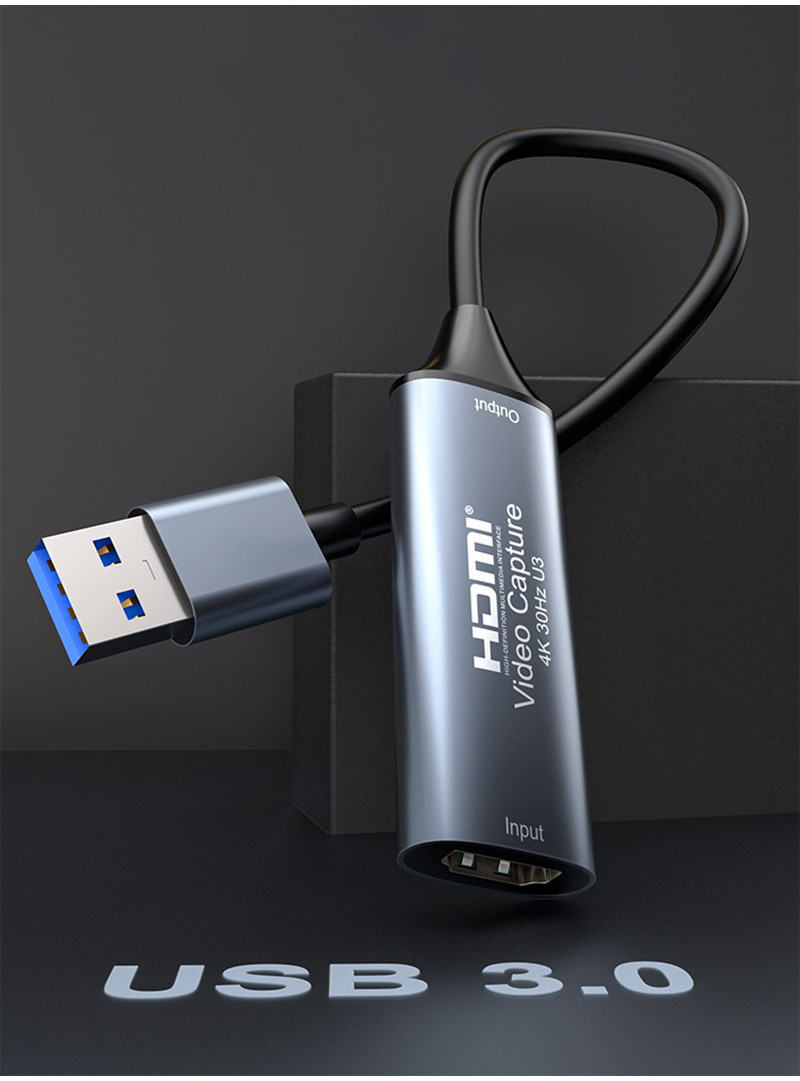 4k Type-C Video Capture Card 1080p 60fps USB 3.0 USB-C HDMI Game Ghi ...