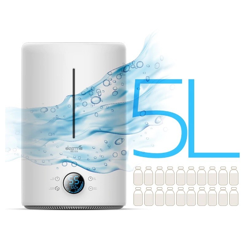 Máy phun sương tạo ẩm không khí thông minh Deerma F628, F628S dung tích 5L, đèn UV làm sạch ...