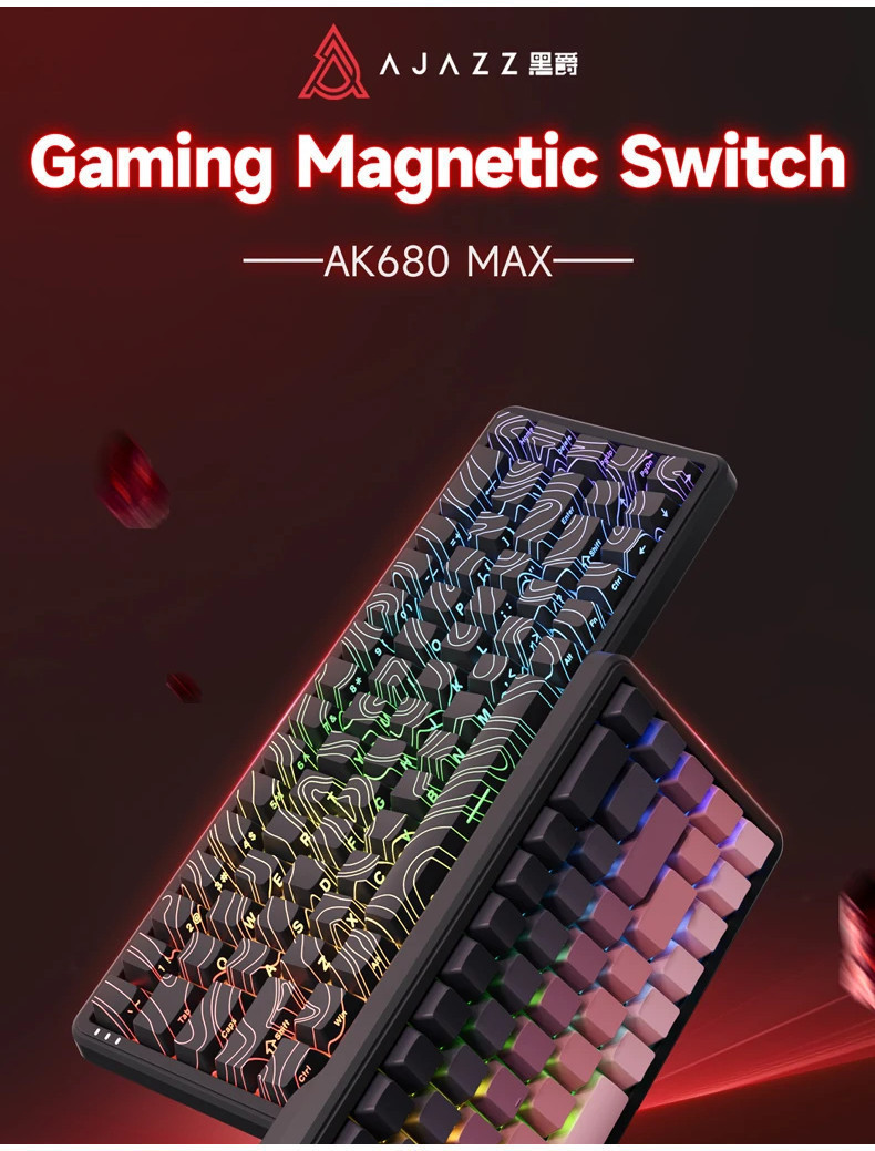 AJAZZ AK680 Max / V2 Bàn phím cơ không dây có dây Bàn phím kích hoạt ...