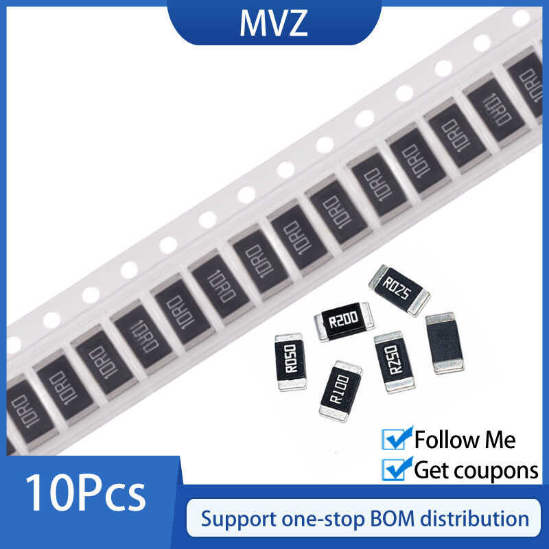Điện trở hợp kim 1% 10PCS 2512 2W R001 R002 R003 R004 R008 R009 R010 ...