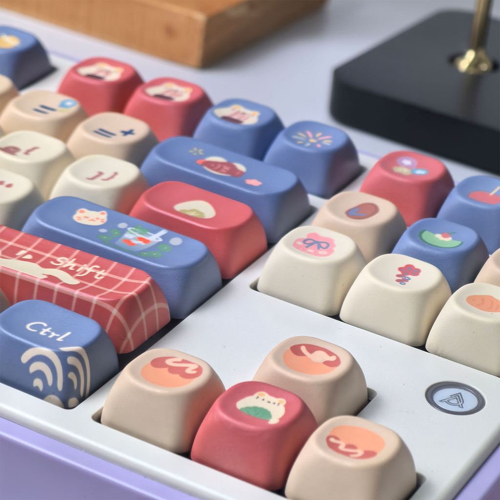 Pháo hoa Keycap MOA Profile 120 + Phím PBT Dye Thăng hoa MAD 68 Aula ...