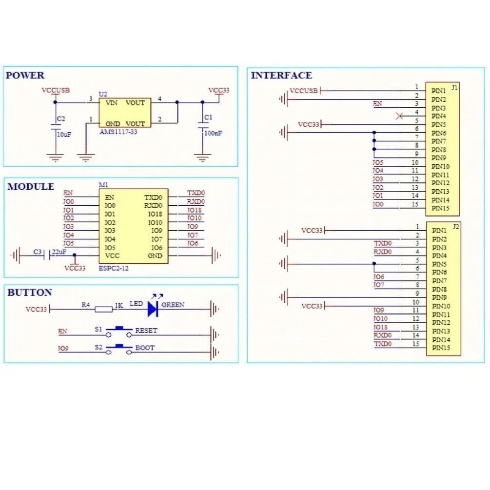 Nodemcu ESP32-C2 ESP8684 Ban Phát Triển TYPE-C USB ESPC2-12 DevKit ...