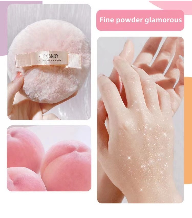 Mack andy ins peach highlight ball powder puff oil control waterproof ...