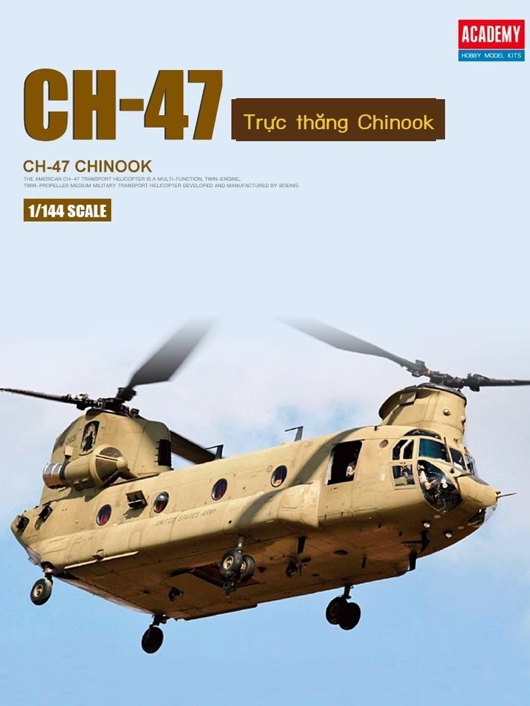 [ Siêu Tiết kiệm] Model 3G Edmay lắp ráp máy bay 12624 CH-47D/F/J/HC.Mk ...