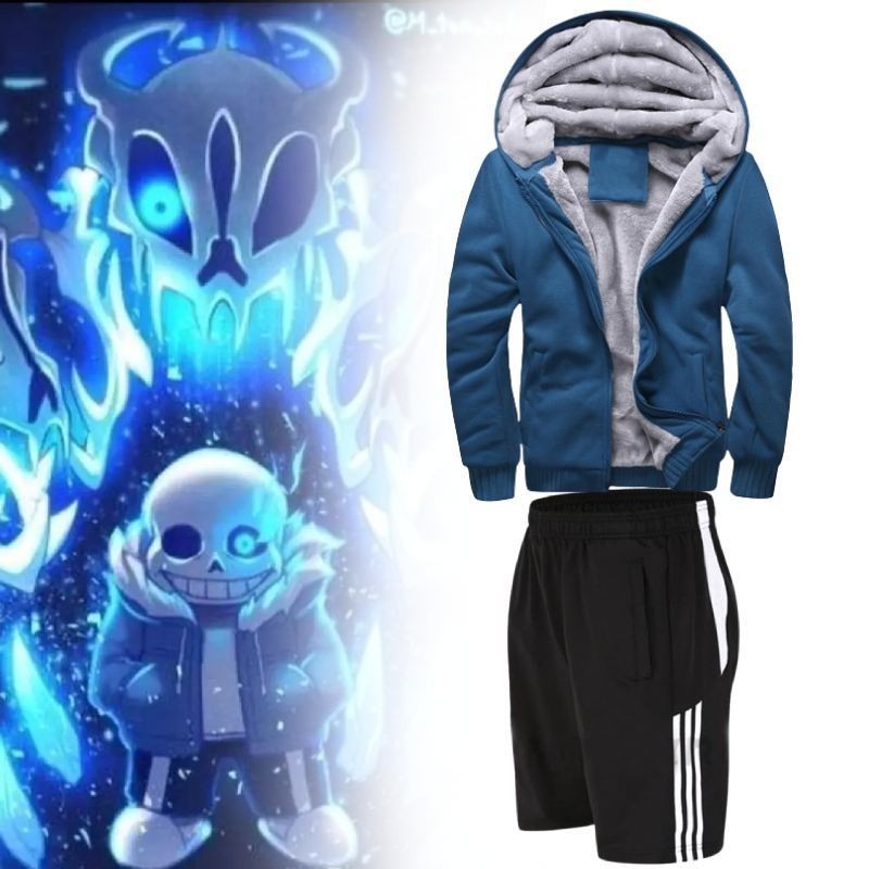 Sans Undertale Cosplay Cho Halloween Áo Quần Short Mặt nạ Găng Tay Móc ...