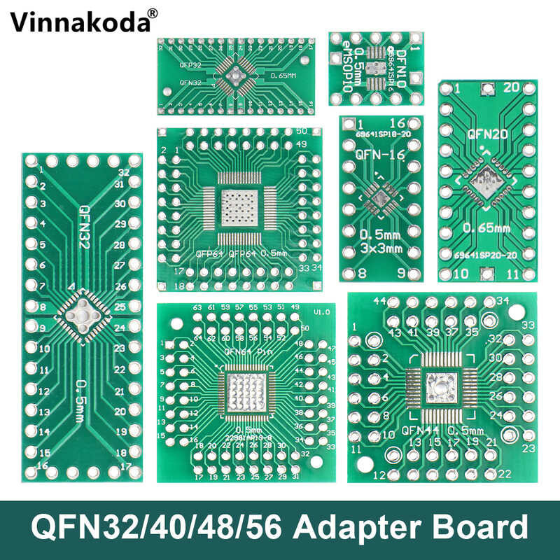QFN10 QFN16 10 chiếc QFN20 QFN32 QFN44 QFN56 chuyển đổi QFN64 QFN đến 0,5mm 0,65mm 0,8mm ...