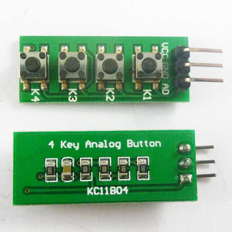 Bàn bảng KC11B04 4 nút analog AD Mô-đun cổng ADC Arduino MEGA2560 bàn phím với pin C-board ...