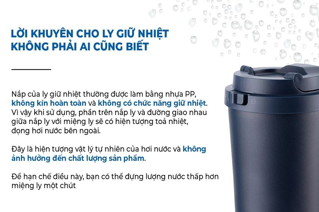 Ly giữ nhiệt 540ml LocknLock nắp trượt LHC4279VOL - Hàng chính hãng, đế silicone chống trượt ...