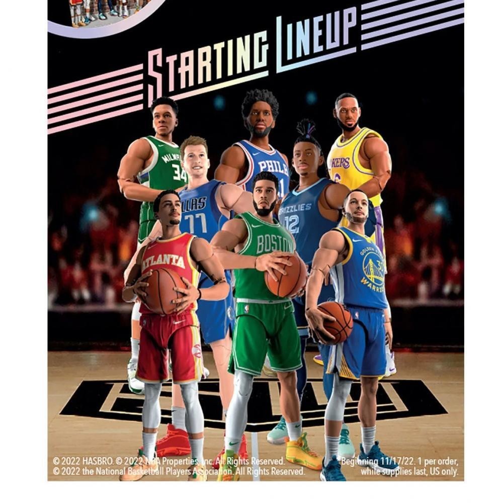 Hasbro Starting Lineup Series 1 Trae Young Lebron James Stephen Curry ...