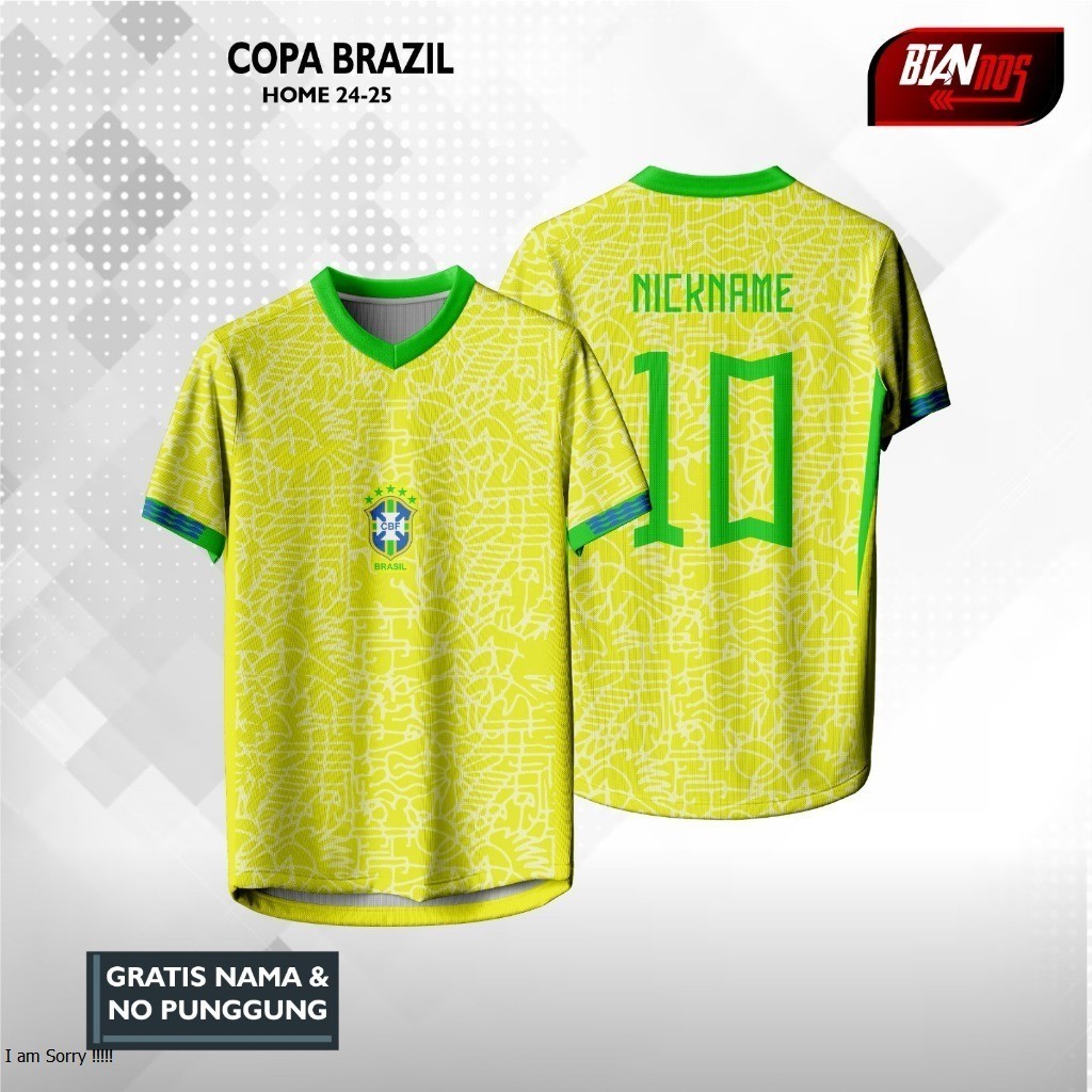 Jersey BRAZIL EURO 2024 CHẤT LƯỢNG CAO CẤP MIỄN PHÍ TÊN & Số mặt sau ...