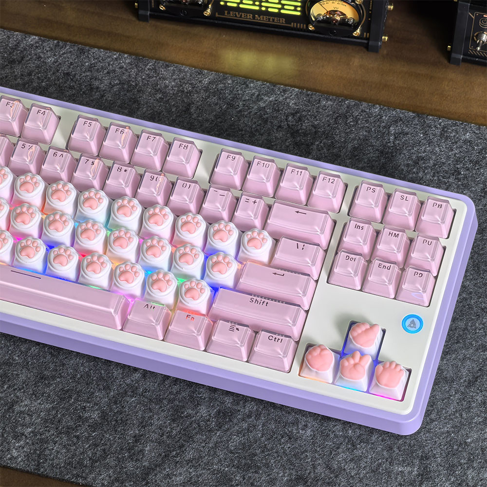 Pink Cat Paw Keycap Bàn Phím Cơ DIY Keycaps Sáng Tạo Hoạt Hình Siêu Dễ ...