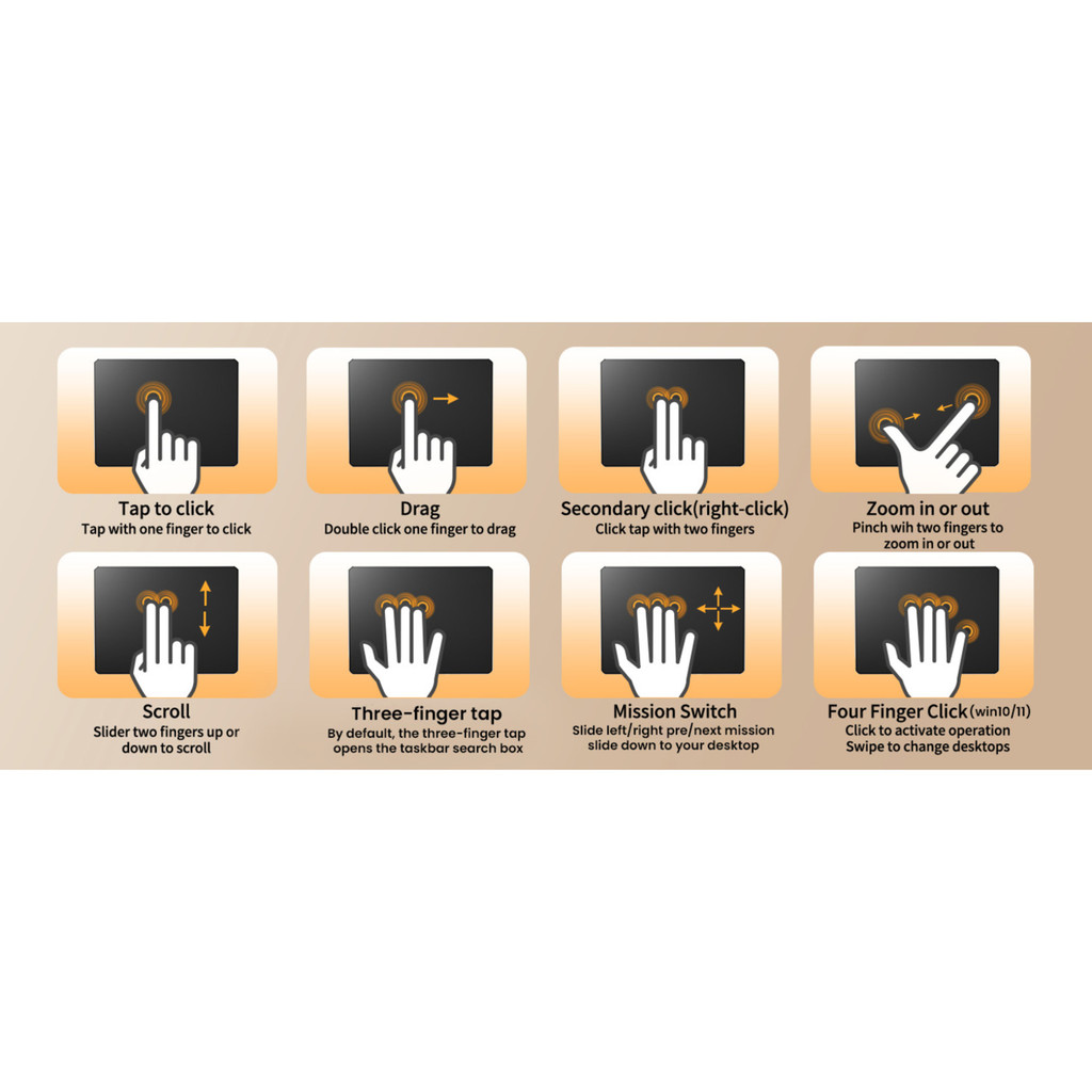 Chuột Trackpad Bluetooth không dây JOMAA cho Windows 10 / 11 Chuột ...